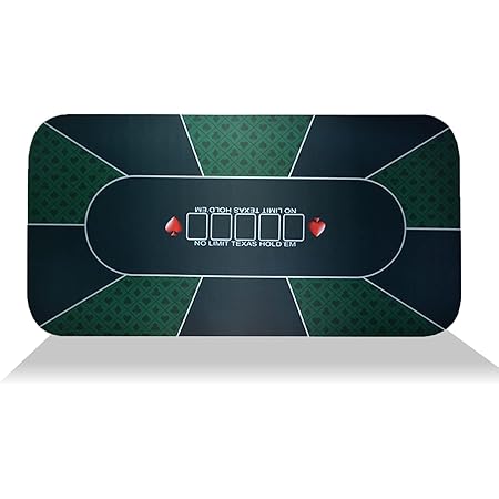Amazon.com: 71 x 36Inch Texas Hold'Em Poker Mat Portable Rubber Poker ...