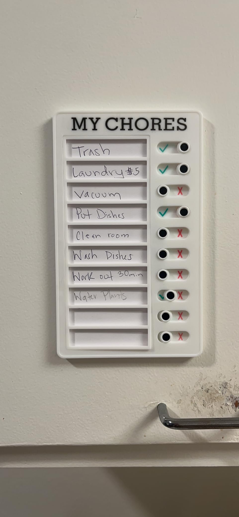 Amazon.com : 2 Pack Chore Chart for Kids, Reusable Sliding Chore Chart ...