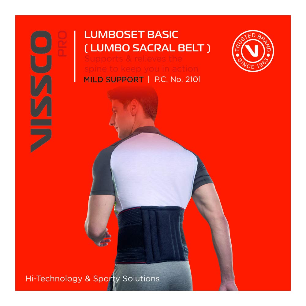 Buy Vissco Lumboset Belt (Mild Support), Back Support with Double Strapping DesignSupports ...