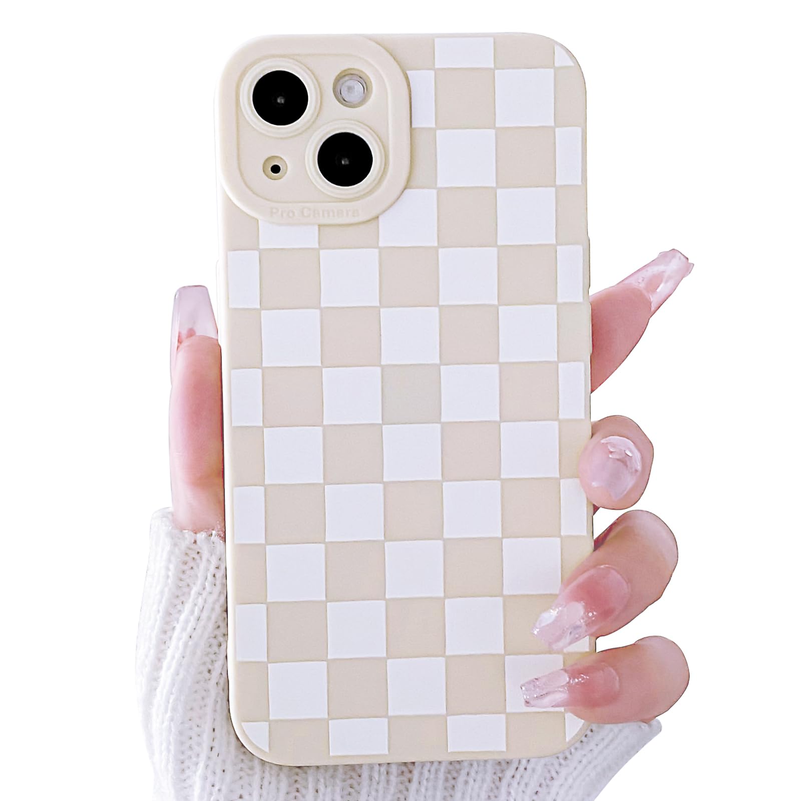 Amazon.com: Lovmooful Compatible for iPhone 15 Case Cute Checkerboard Lattice Plaid with Color ...