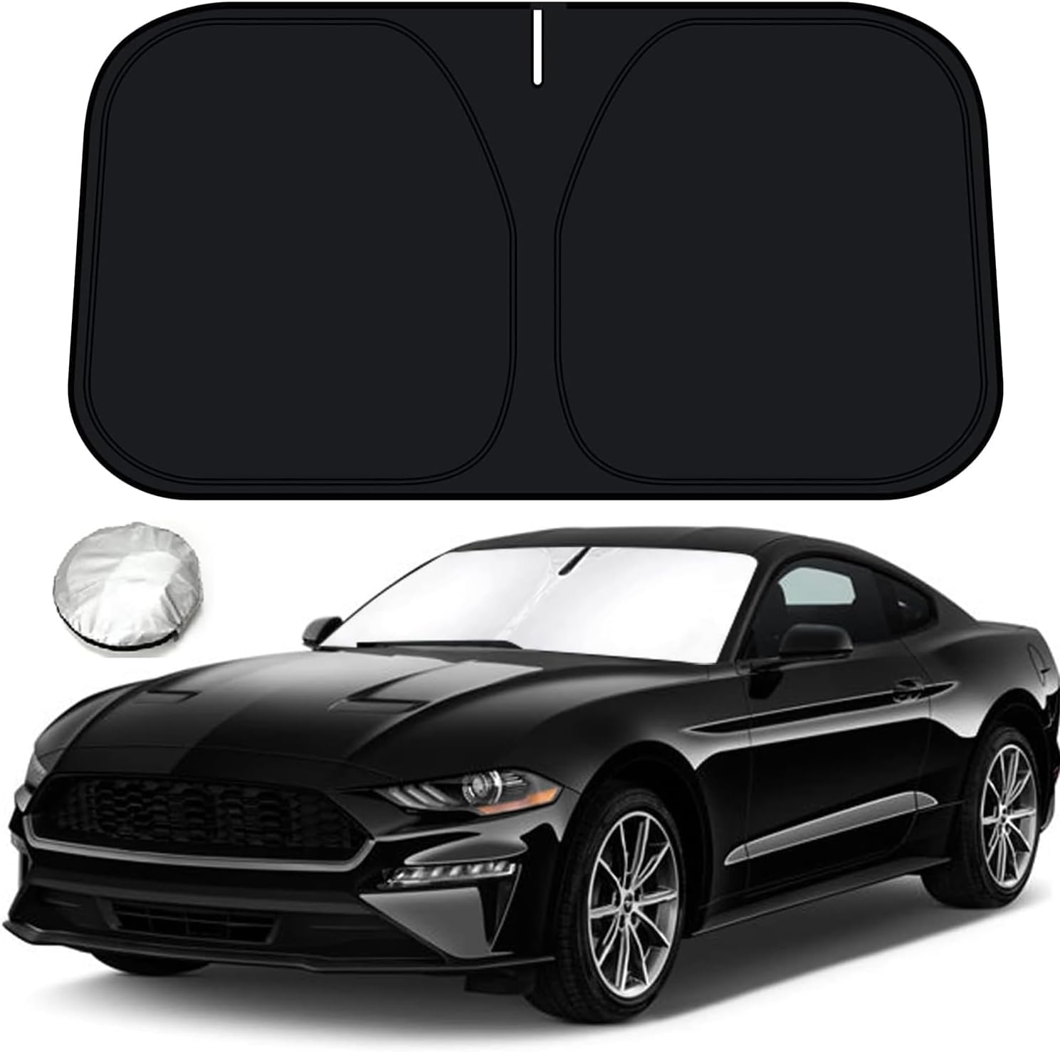 Amazon.com: Bestview Windshield Sun Shade for 2015-2023 Ford Mustang ...