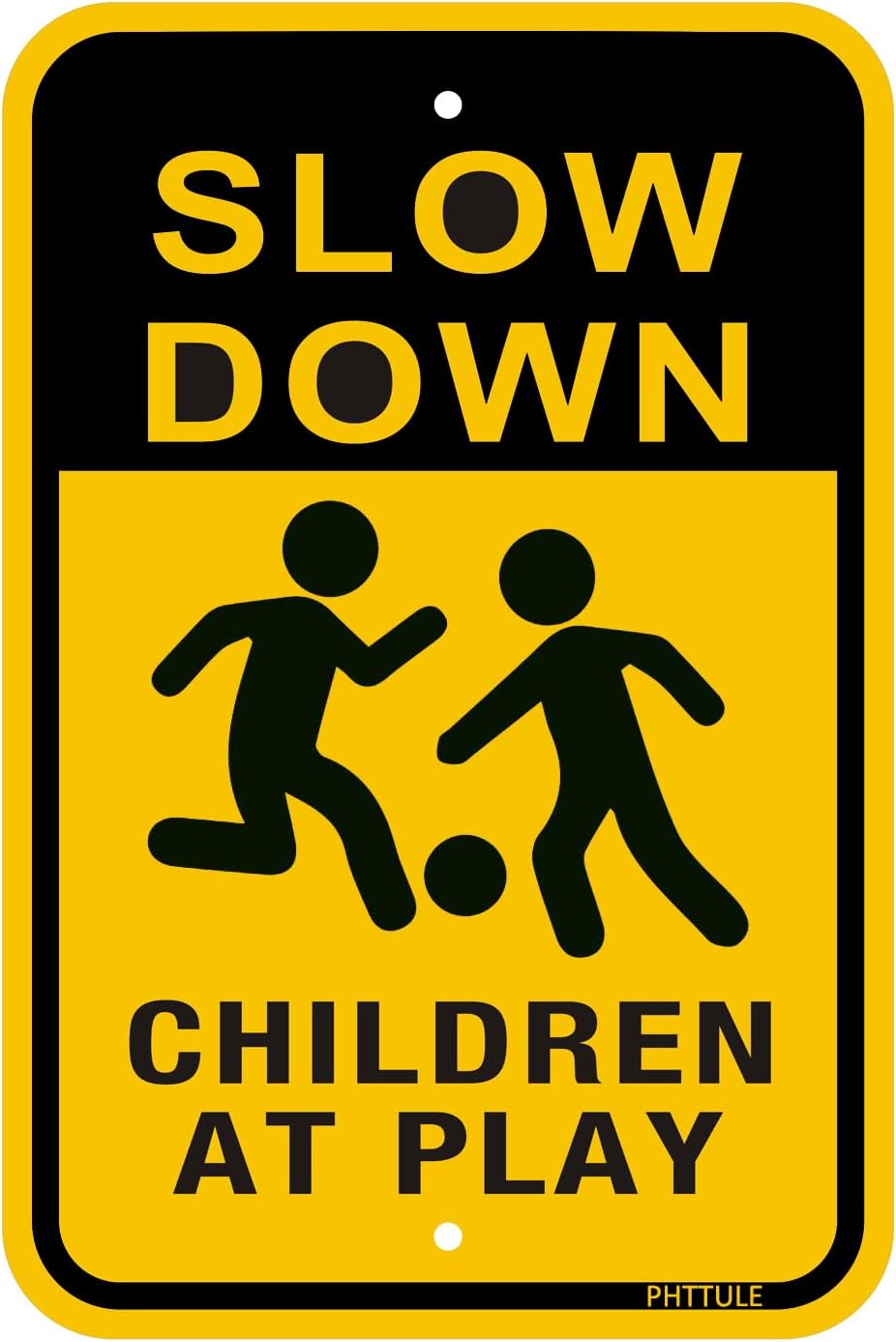 Amazon.com: Slow Down Kids at Play Sign, 2 Pack Slow Down Signs for ...