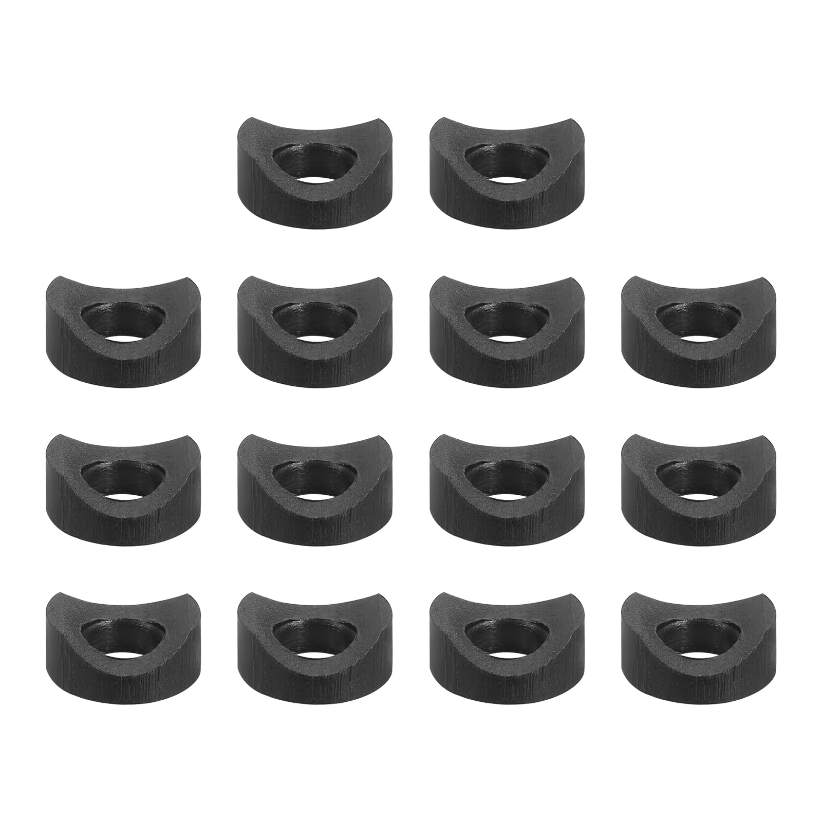Amazon.com: uxcell 50Pcs Plastic Round Washers, 5mm x 12mm x 3mm Black ...
