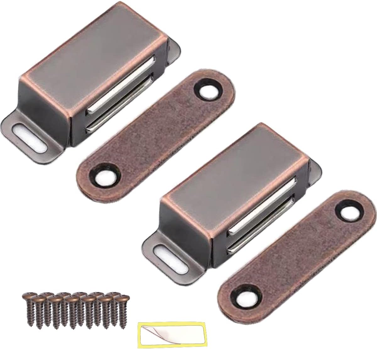 Push to Open Door Latch Cabinet Hardware CBRIVE 2 Pack Magnetic Push ...