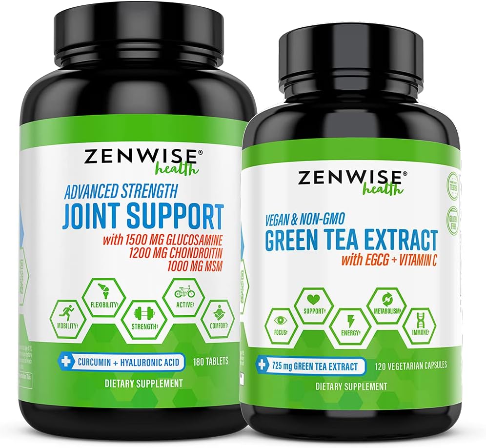 Buy Zenwise Energy & Mobility Boost Bundle - Joint Support Green Tea ...