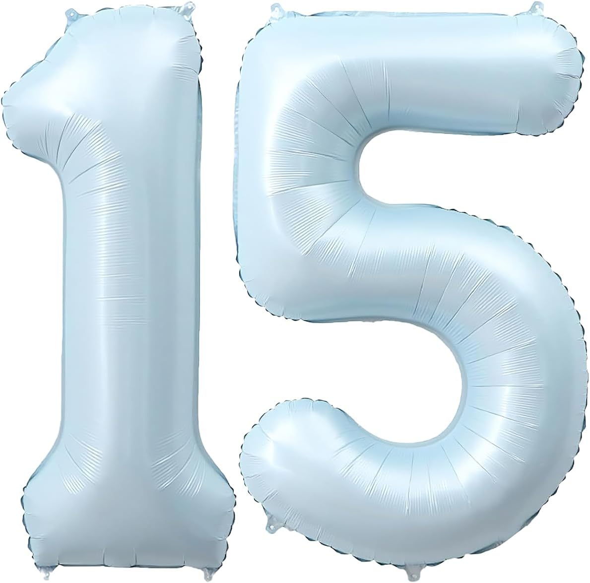 Amazon.com: Blue Number 15 Balloon 40 inch, Large Jumbo Digit Foil ...