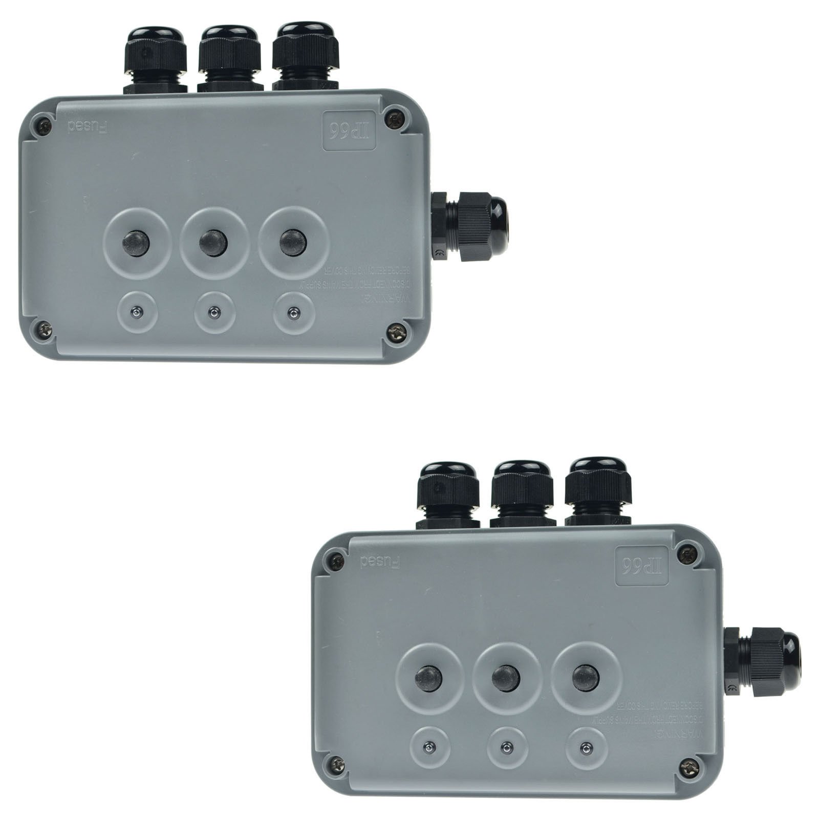 Buy SuperInk 2 Pack 15A 125VAC 3-Gang Power Control Switch Junction Box ...