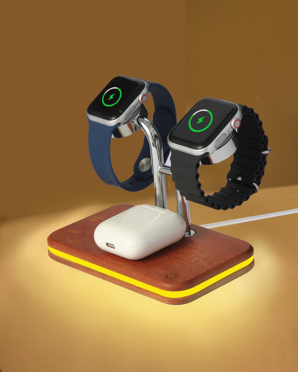 Amazon.com: Dual Watch Charger Stand for Apple Watch,10W iWatch Charger ...