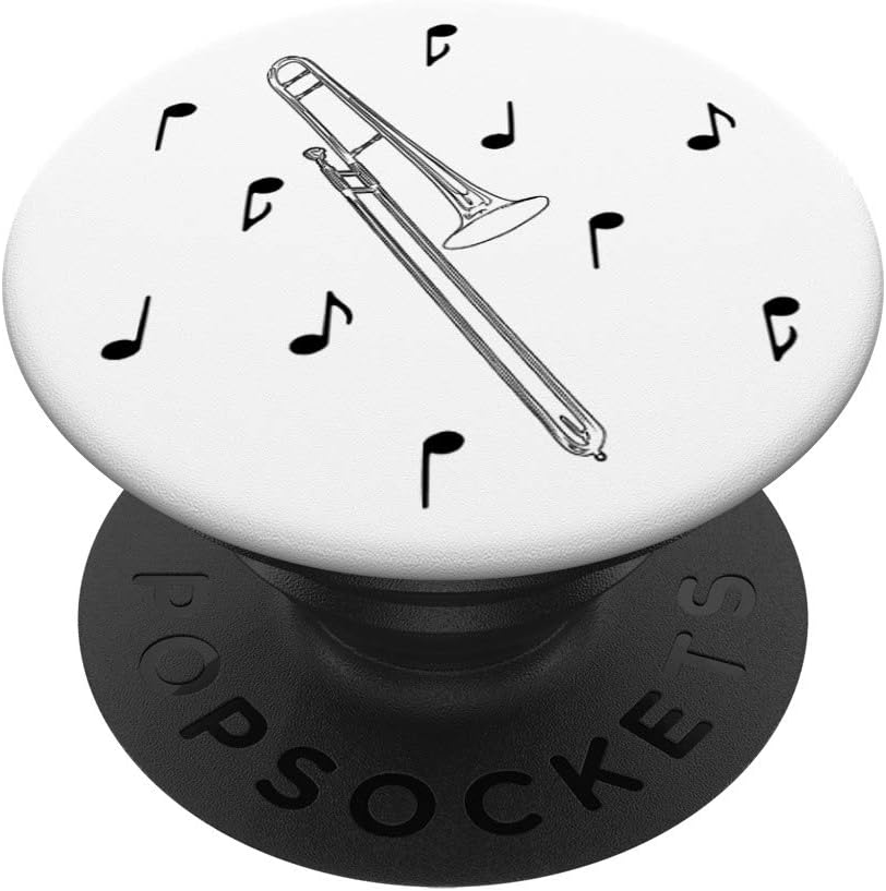Amazon.com: Music Notes Trombone PopSockets Swappable PopGrip : Cell ...