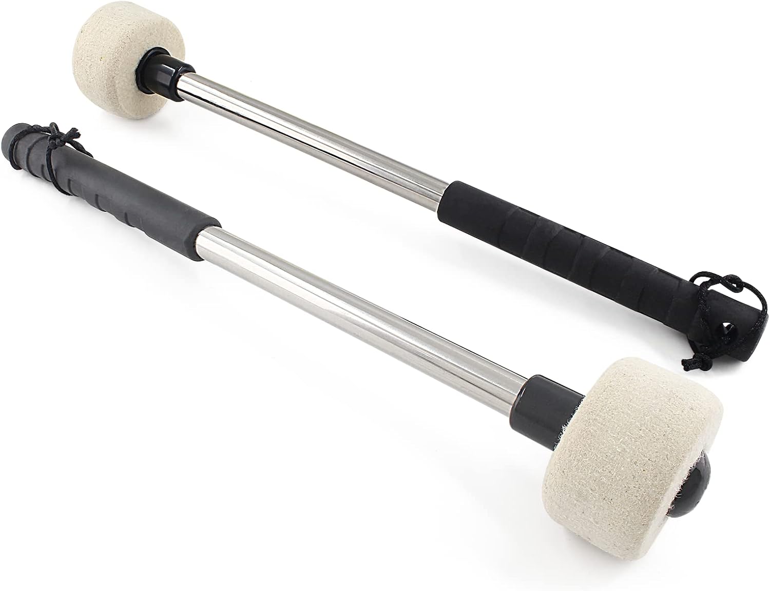 Amazon.com: Kyuionty 2 Pack Felt Head Bass Drum Mallets Percussion ...