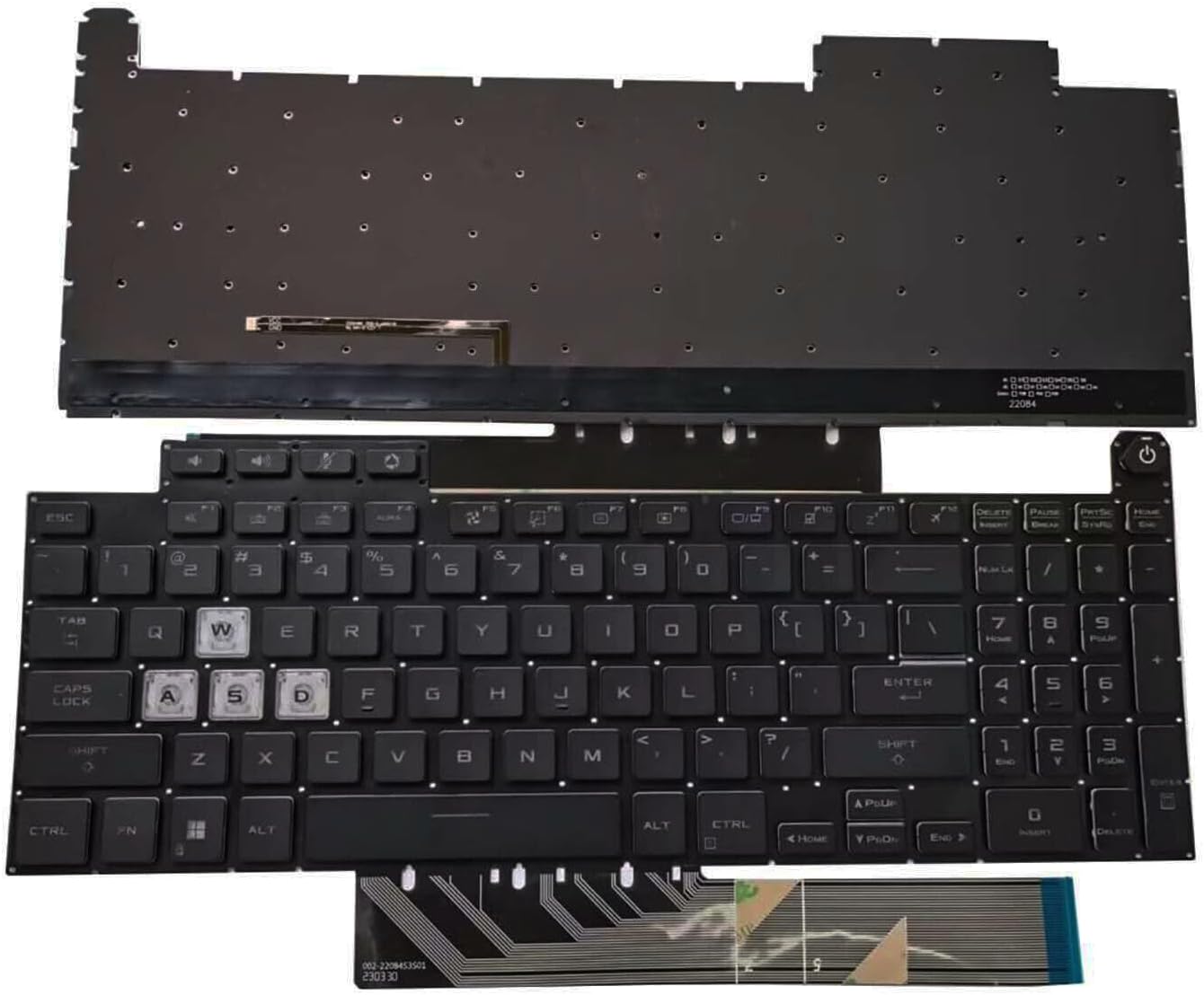 Amazon.com: New US Black English Backlit Laptop Keyboard (Without ...