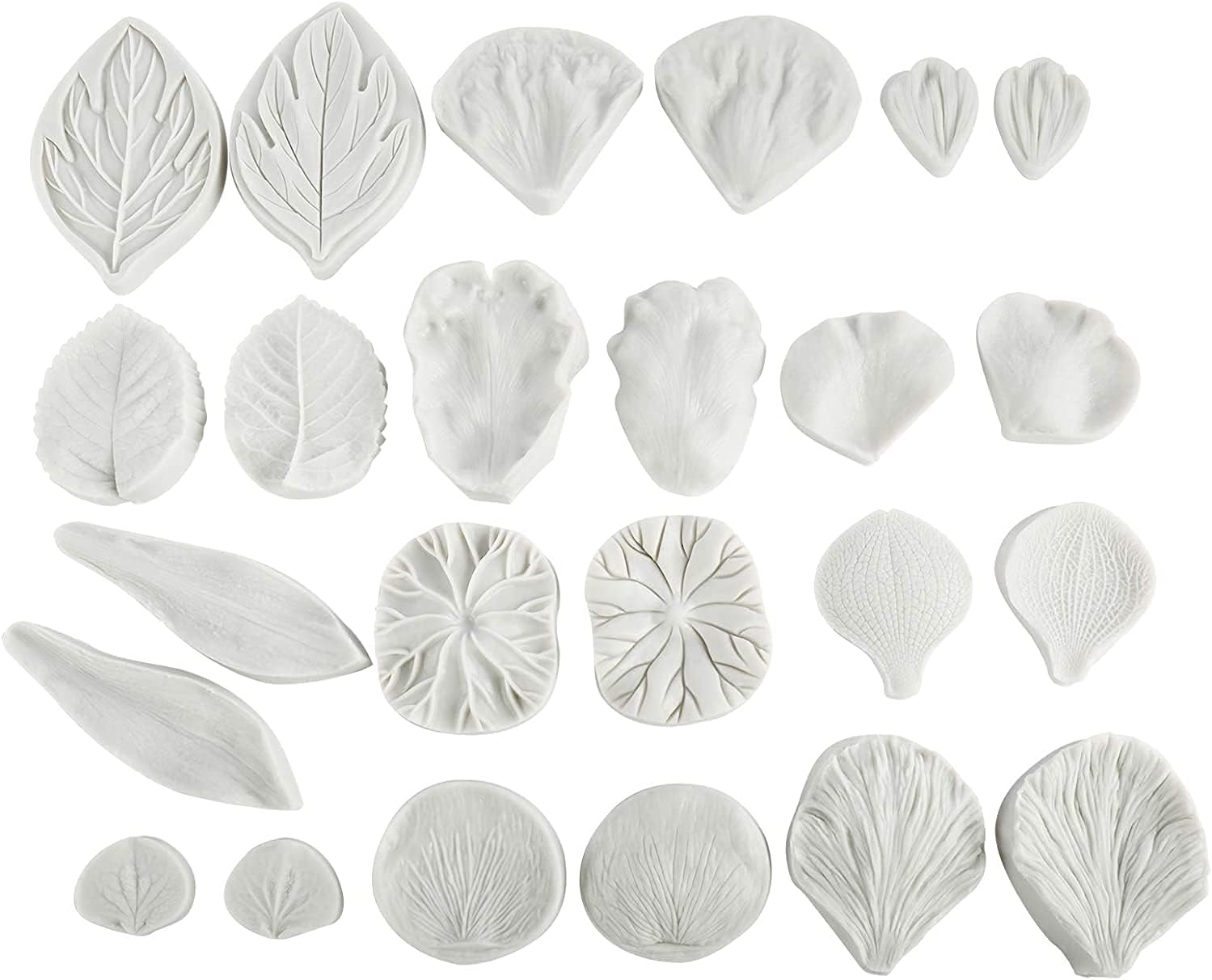 Amazon.com: 12set Gumpaste Flower Silicone Veining Mold-Fondant Flower ...