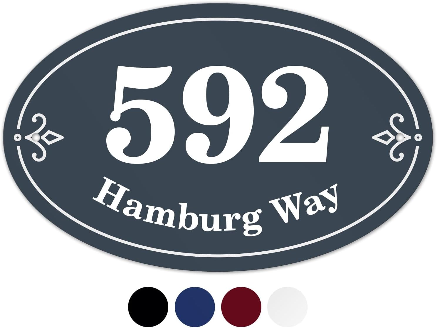 Amazon.com: Custom House Address Yard Sign, Lawn Arch Address Plaque ...