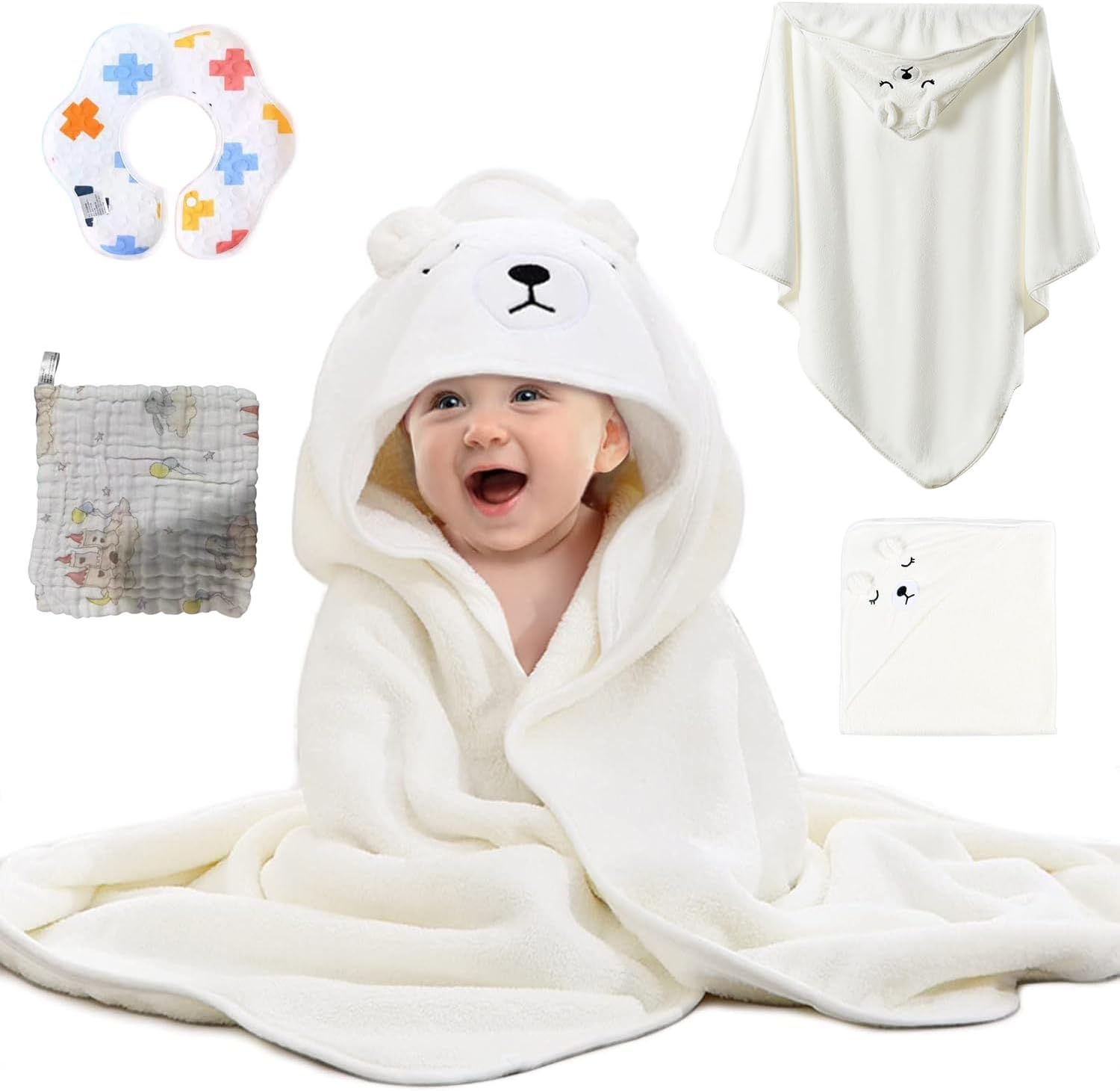 SOZOMO Toalla de Baño para Bebe,Baby Toalla de Baño para Bebe con ...