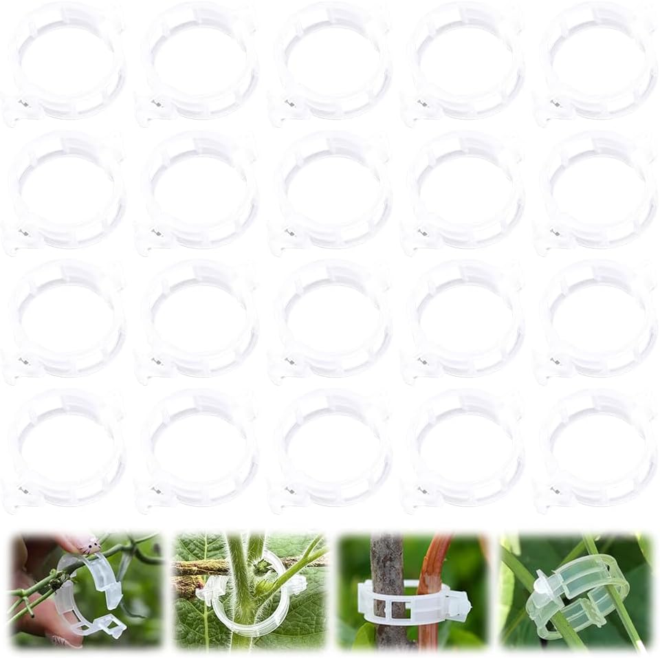 Amazon.com: Secured Plastic Plant Clip, 2025 New Plant Support Clips ...