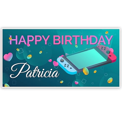 Amazon.com: Nintendo Switch Theme Birthday Banner : Home & Kitchen