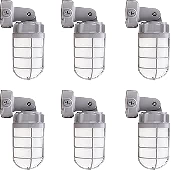 LED Vapor Tight Jelly Jar Light 21W, 2562LM 5000K Industrial Wall ...