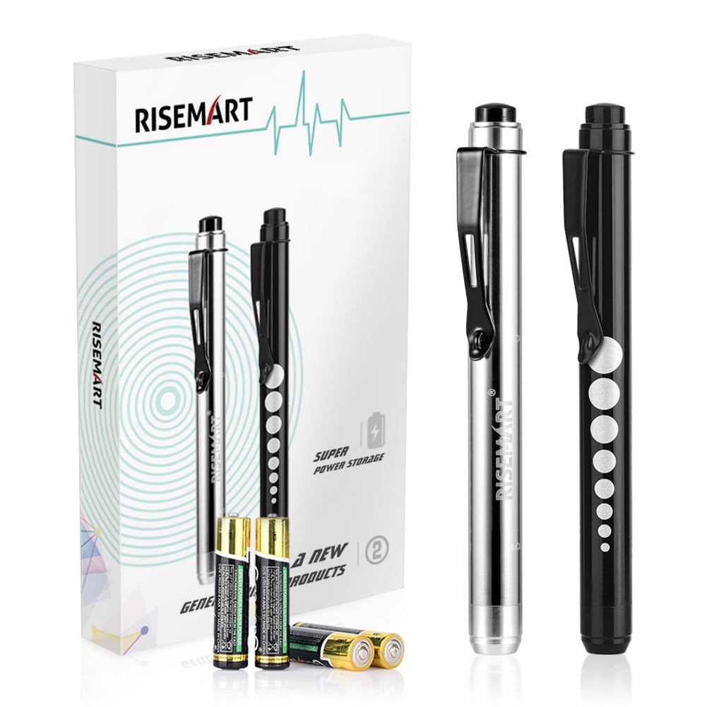 Medical Penlight RISEMART Nurse Diagnostic Reusable LED Pen and Light ...
