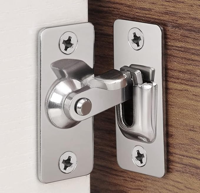 Litensh 90 Degree Door Lock Hasp Latch, Stainless Steel Right Angle ...