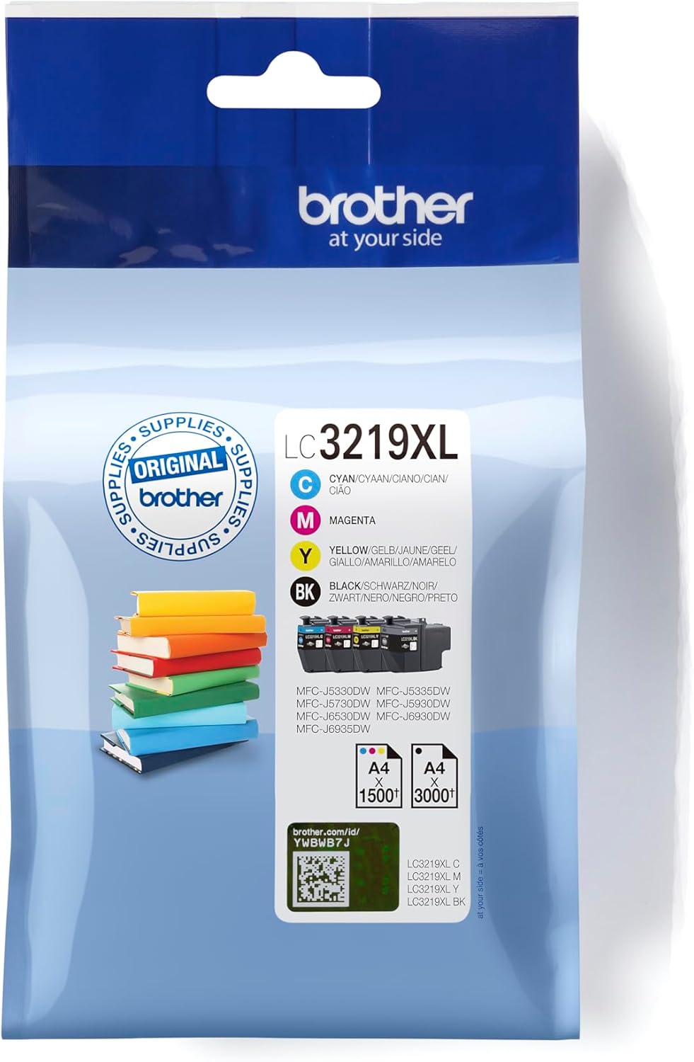 Brother LC-3219BK/LC-3219C/LC-3219M/LC-3219Y Inkjet Cartridges, Black ...