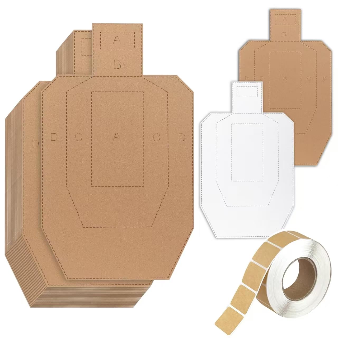 Snapklik.com : Shooting Targets, 20PCS Cardboard And 250PCS Target ...