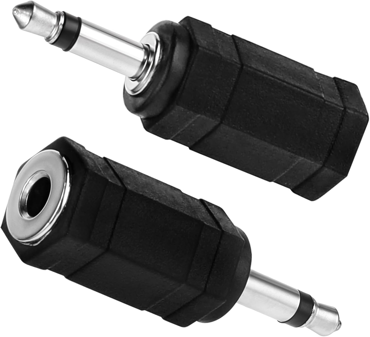 Amazon.com: FdcLixuvol 3.5mm Mono to Stereo Adapters, 2 Pack 1/8" Mono ...