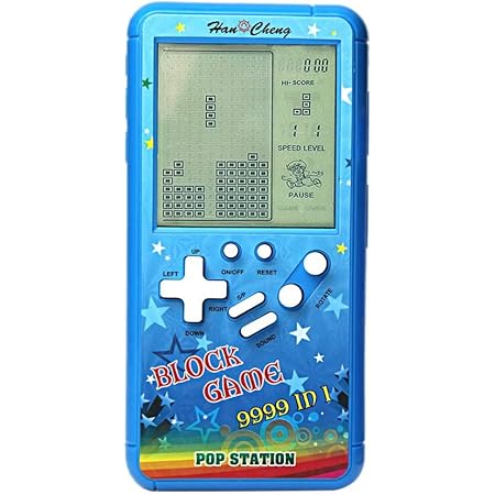 Amazon.co.jp: New color shell large screen retro brick game console ...