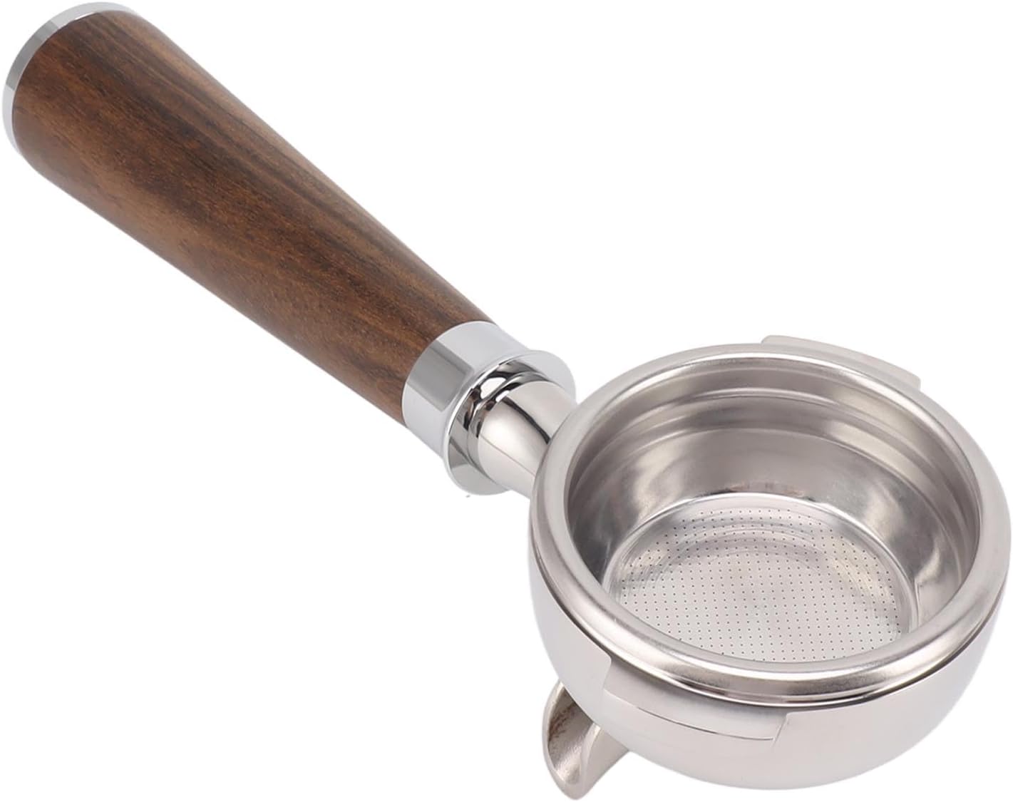 58mm Bottomless Double Spout Portafilter, Stainless Steel Coffee ...