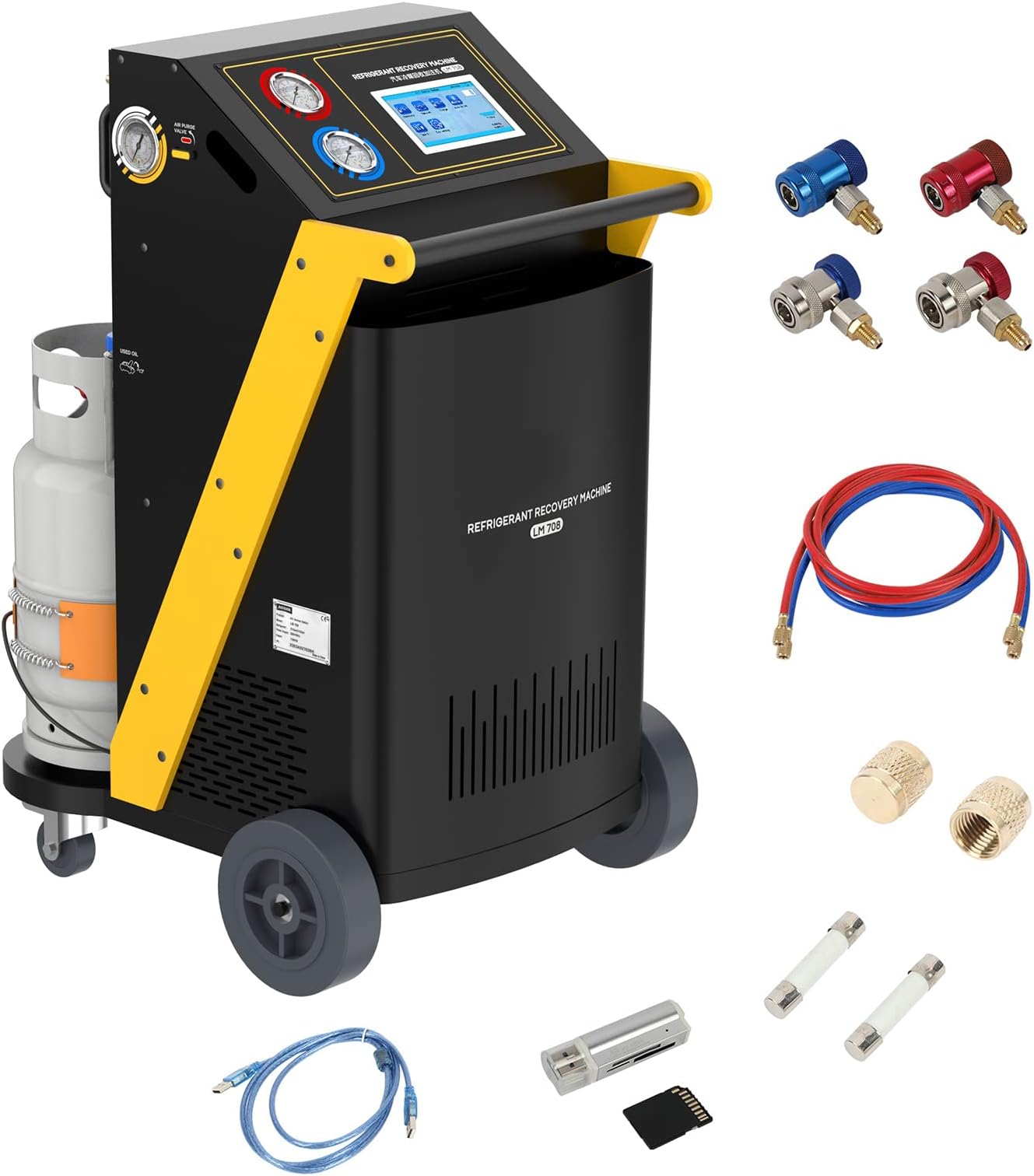 Amazon.com: QIANS Dual Refrigerant Recovery Machine 110V, Handling ...