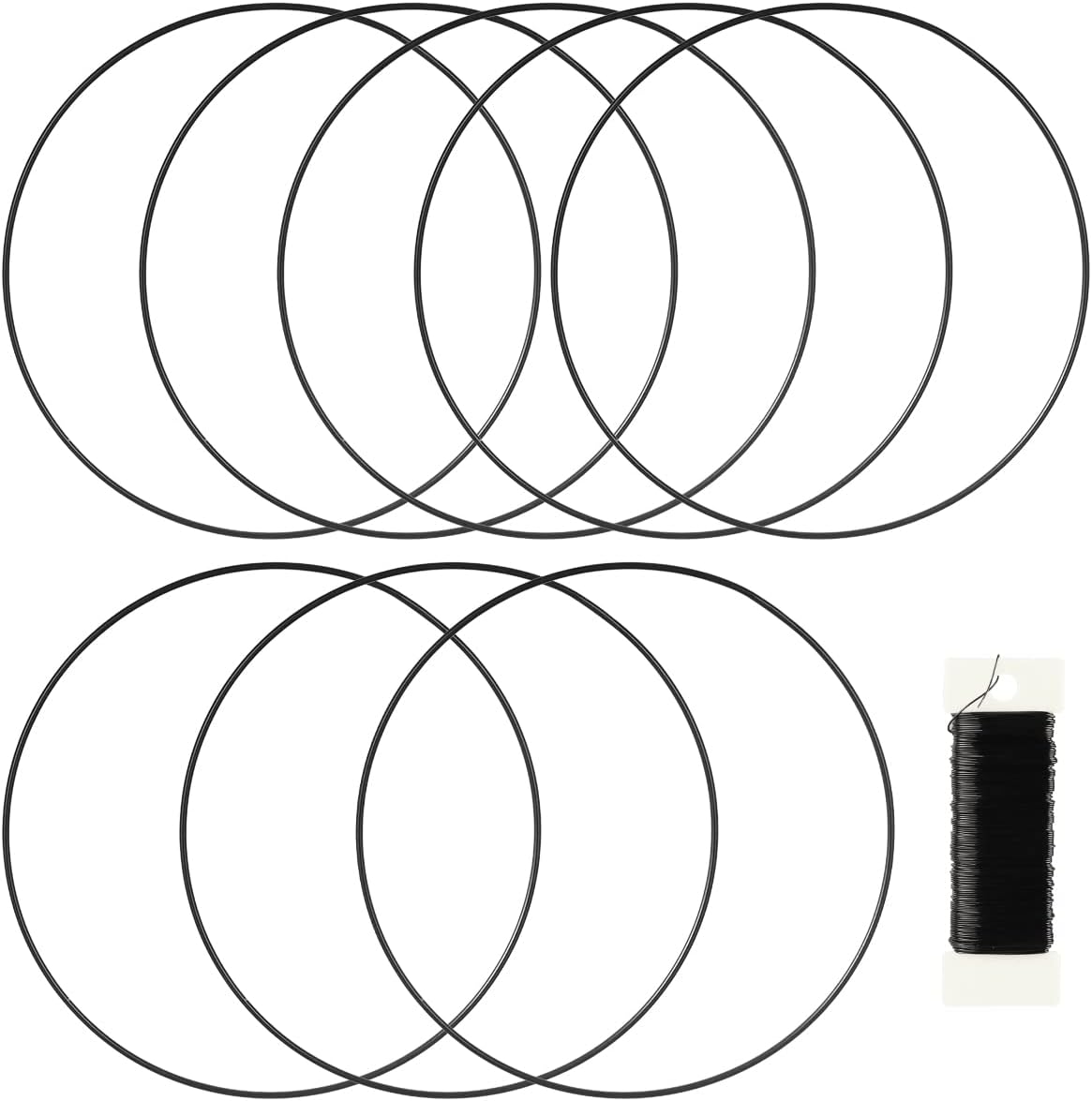 Amazon.com: 8 Pack Floral Hoop 16 Inches Metal Rings for Crafts Macrame ...