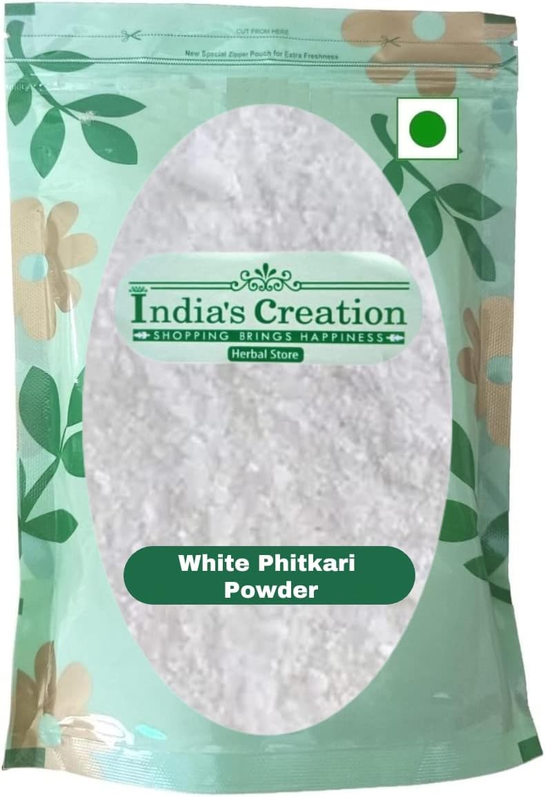 Amazon.com: India's Creation Phitkari White Powder-Potash Alum-Raw ...