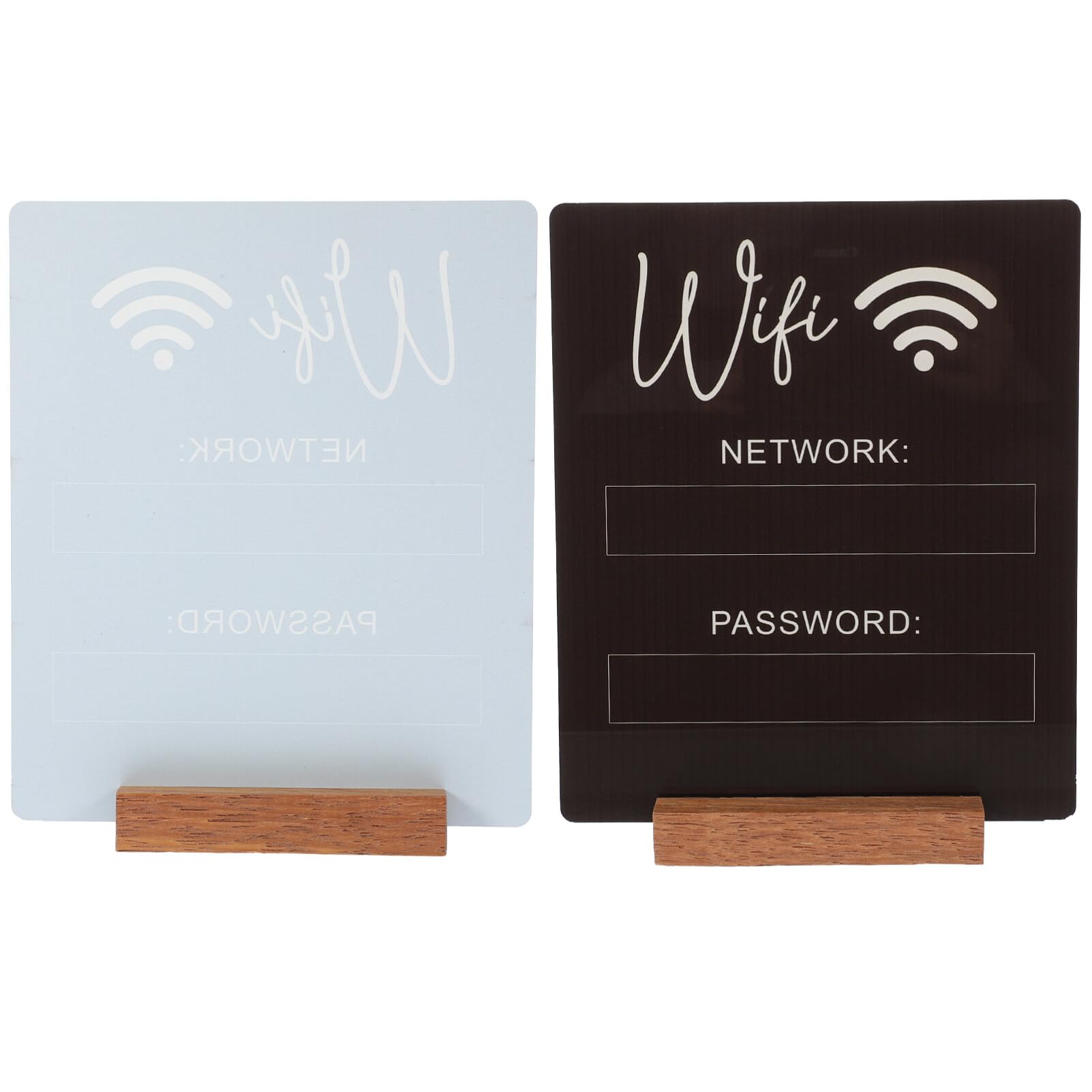 Snapklik.com : Wifi Password Sign Acrylic Table Guest Wi-Fi Signage ...