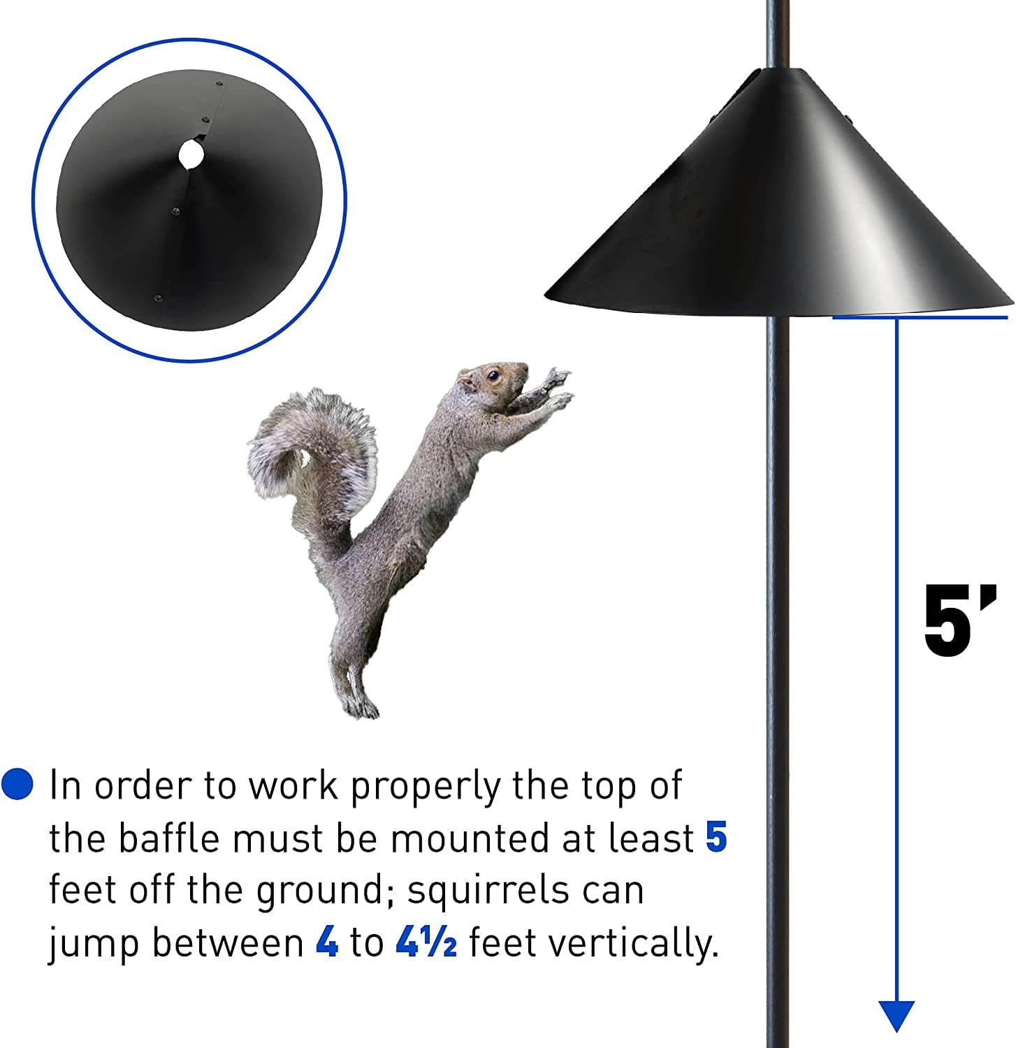 Snapklik.com : EasyGo Product Squirrel Proof Bird Station - 81 Inch ...