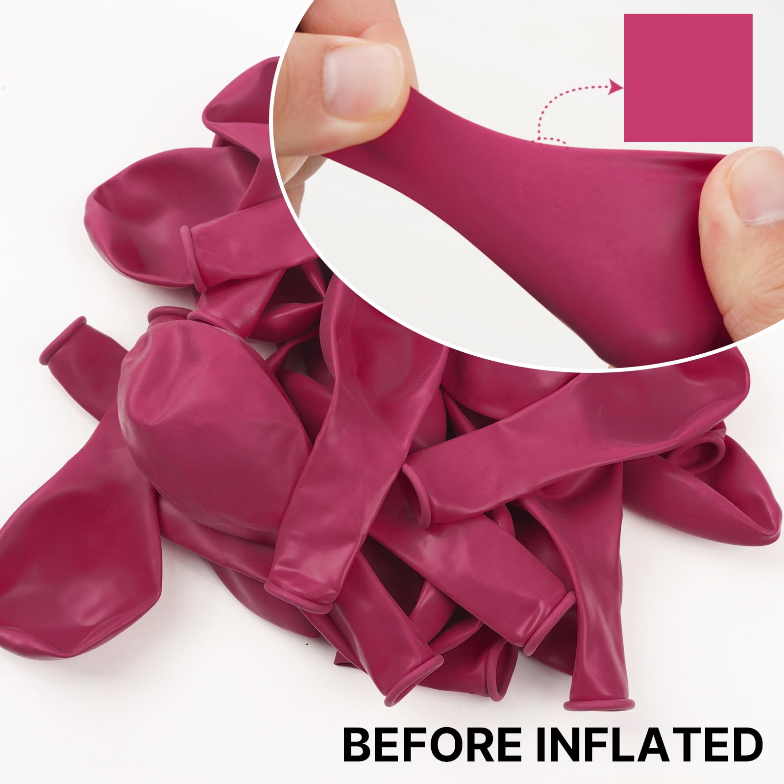 Snapklik.com : Hot Pink Balloons 50pcs 12 Inch Magenta Fuchsia Balloons ...