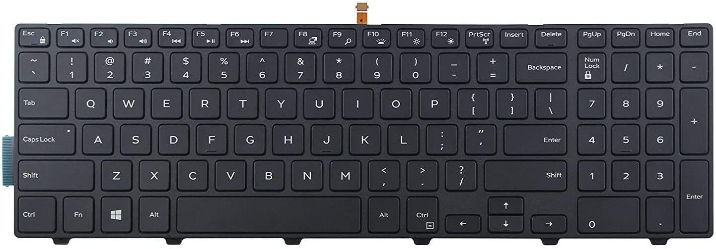 Sanj8 Backlit Keyboard for Dell Inspiron 3501/3502 / 3505 / P90F Laptop ...