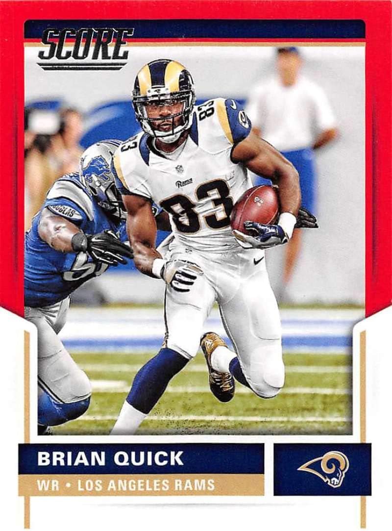 Amazon.com: 2017 Score Red Football #43 Brian Quick Los Angeles Rams ...