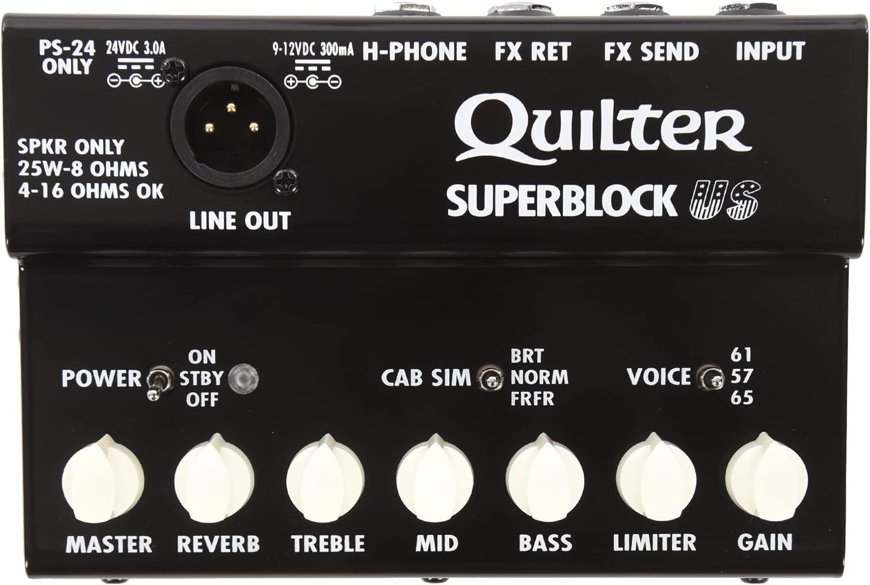 Quilter Labs SuperBlock US 25-watt Guitar Amplifier Pedal : Amazon.com ...