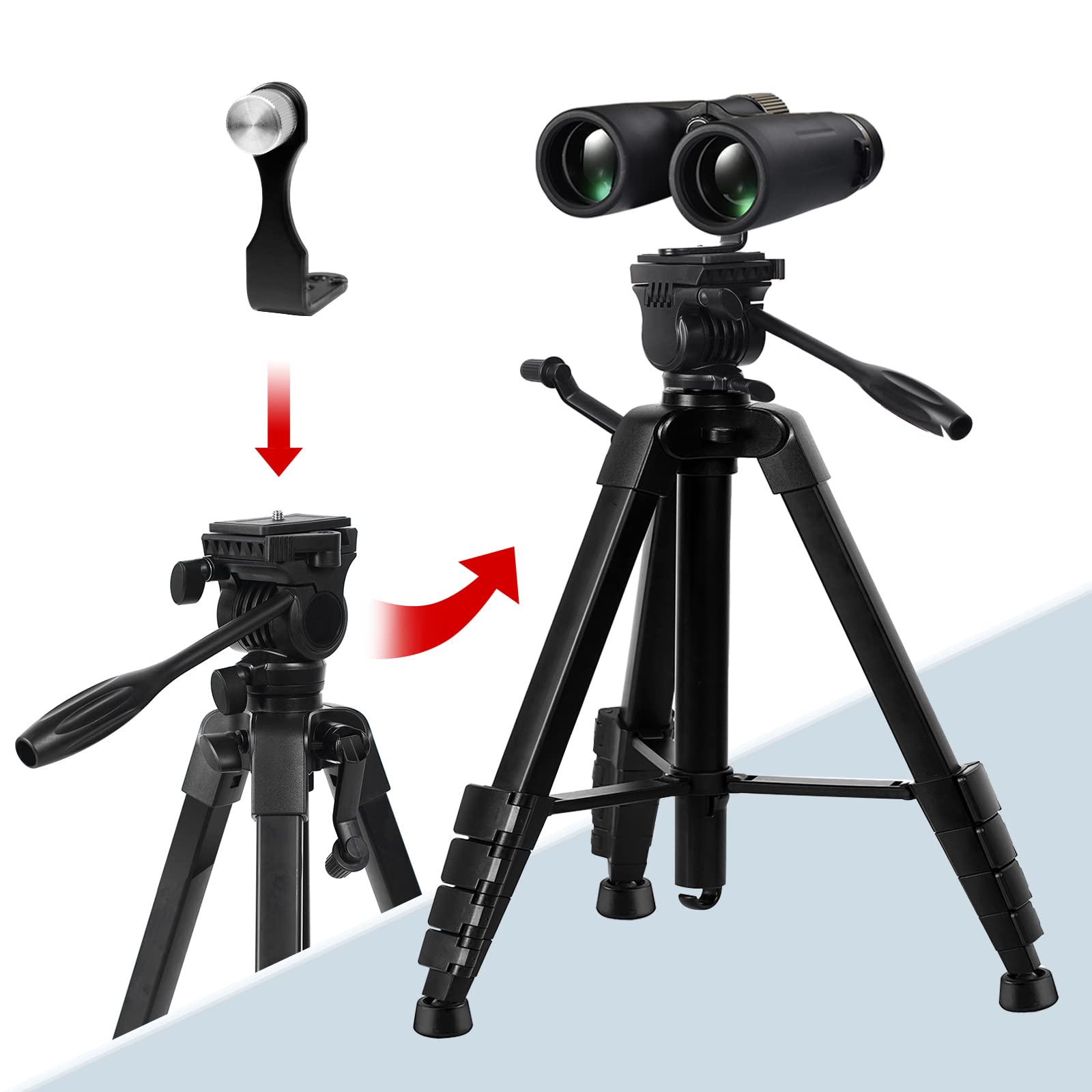 Snapklik.com : Shooting Tripod Hunting Rest V Yoke, Binocular And ...