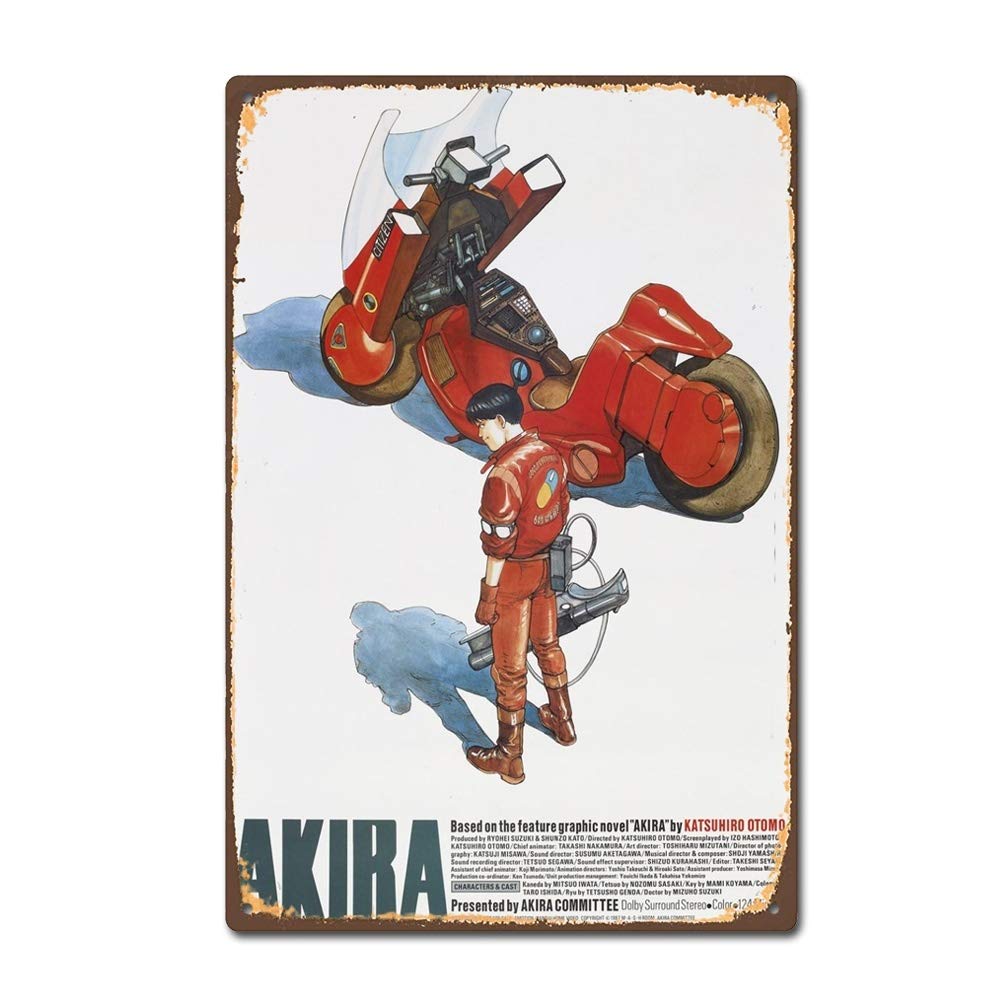 Akira Japanese Anime Manga Film Movie Vintage Retro Tin Sign Metal ...