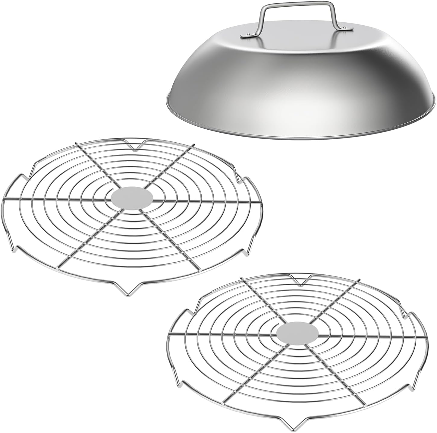 Amazon.com : SafBbcue 3 Sets Flat top Grill Accessories 12" Round ...