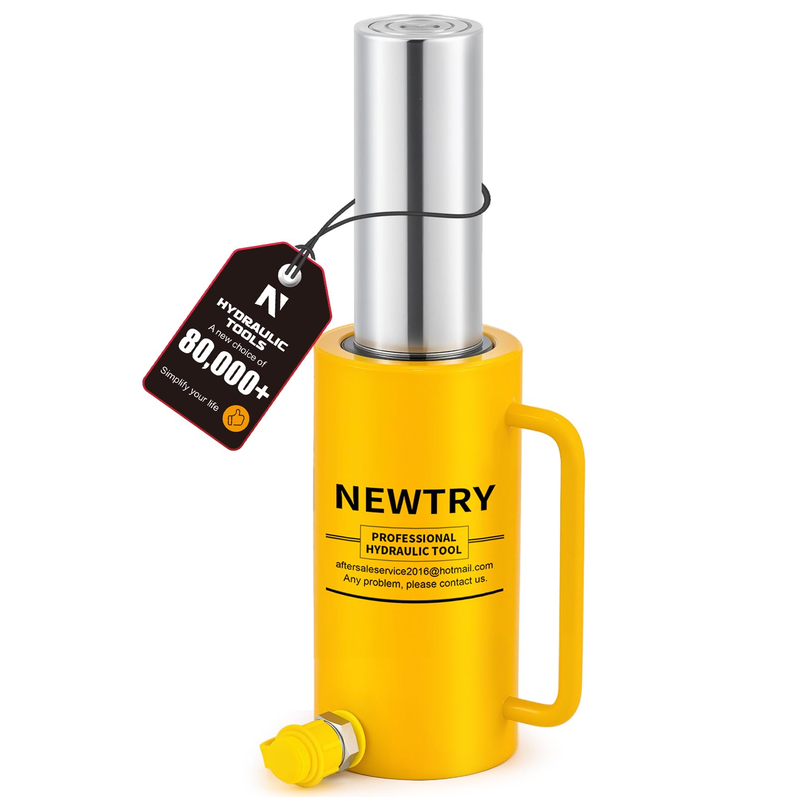 Amazon.com: NEWTRY 30 ton Hydraulic Jack Cylinder Long Jack 6” Stroke Portable Hydraulic Ram ...