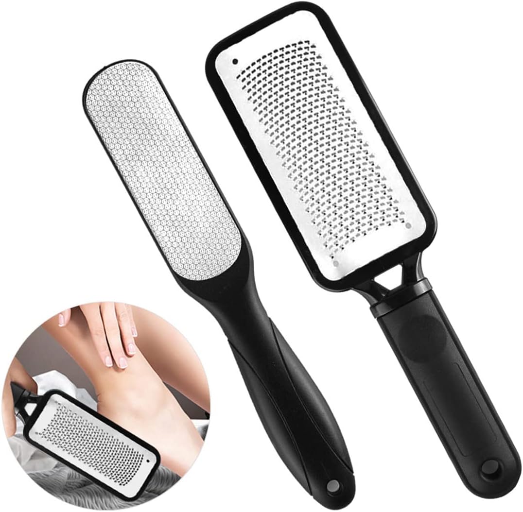 WUJUN 2Pcs Foot Files Foot Pedicure Kit, Stainless Steel Foot Rasp and ...