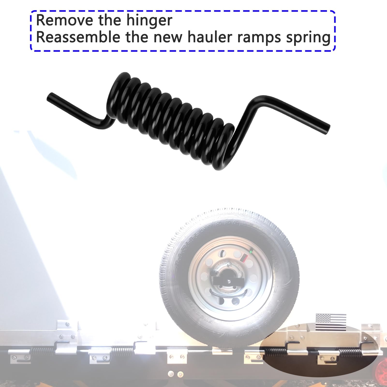 Enclosed Ramp Springs Covers Conventional Ramp Door Spring For 7' Wide