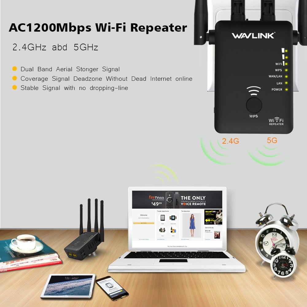 WAVLINK WN575A3 AC1200 WiFiリピーター ユーザーマニュアル