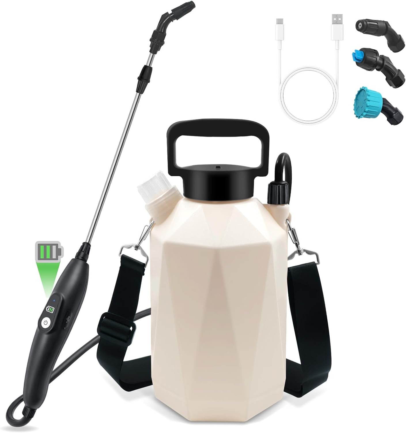 Amazon.com : Battery Powered Garden Sprayer, 1 Gallon Electric Sprayer ...
