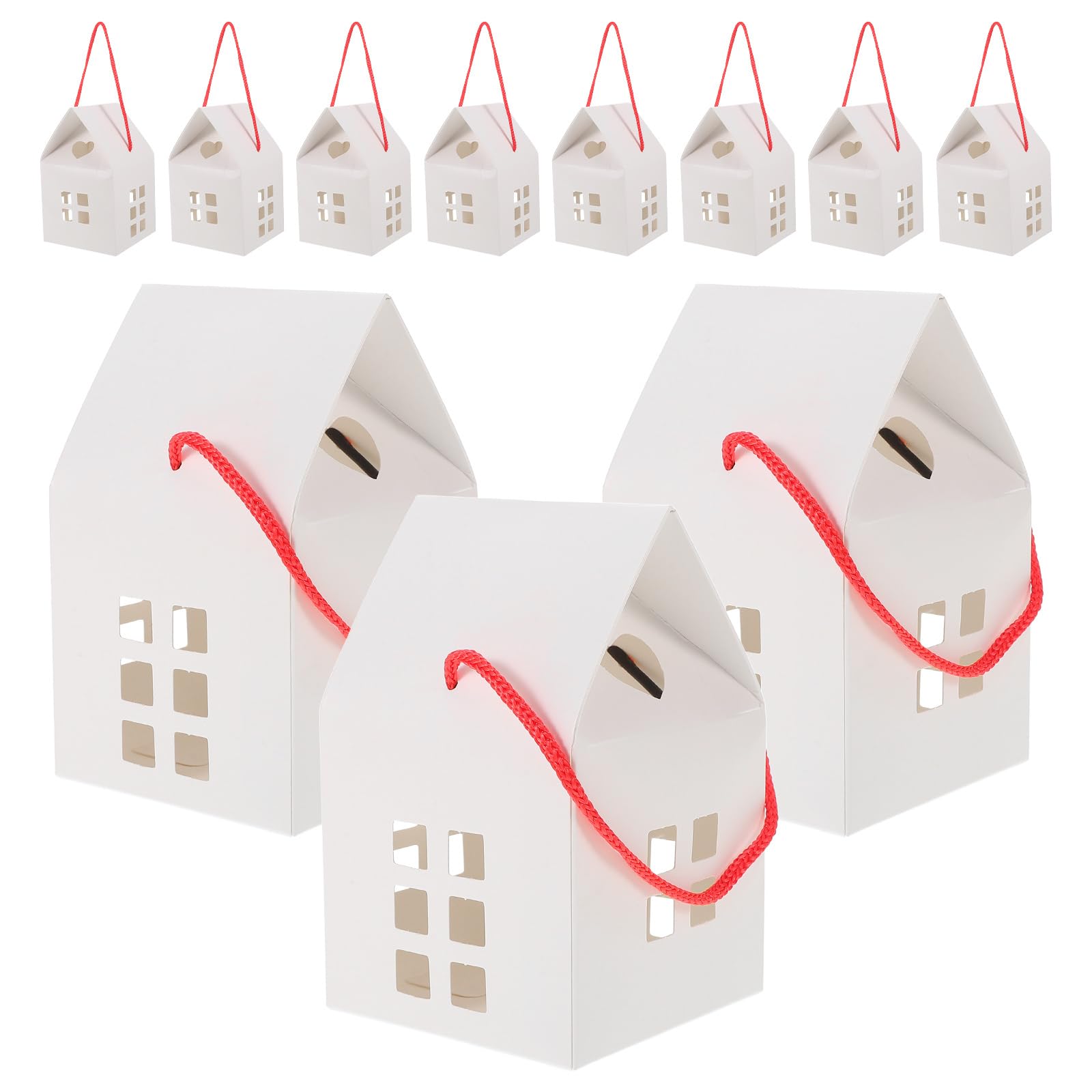 Amazon.com: 15 Pcs House Shaped Candy Box Small Kraft Paper Boxes 3 ...