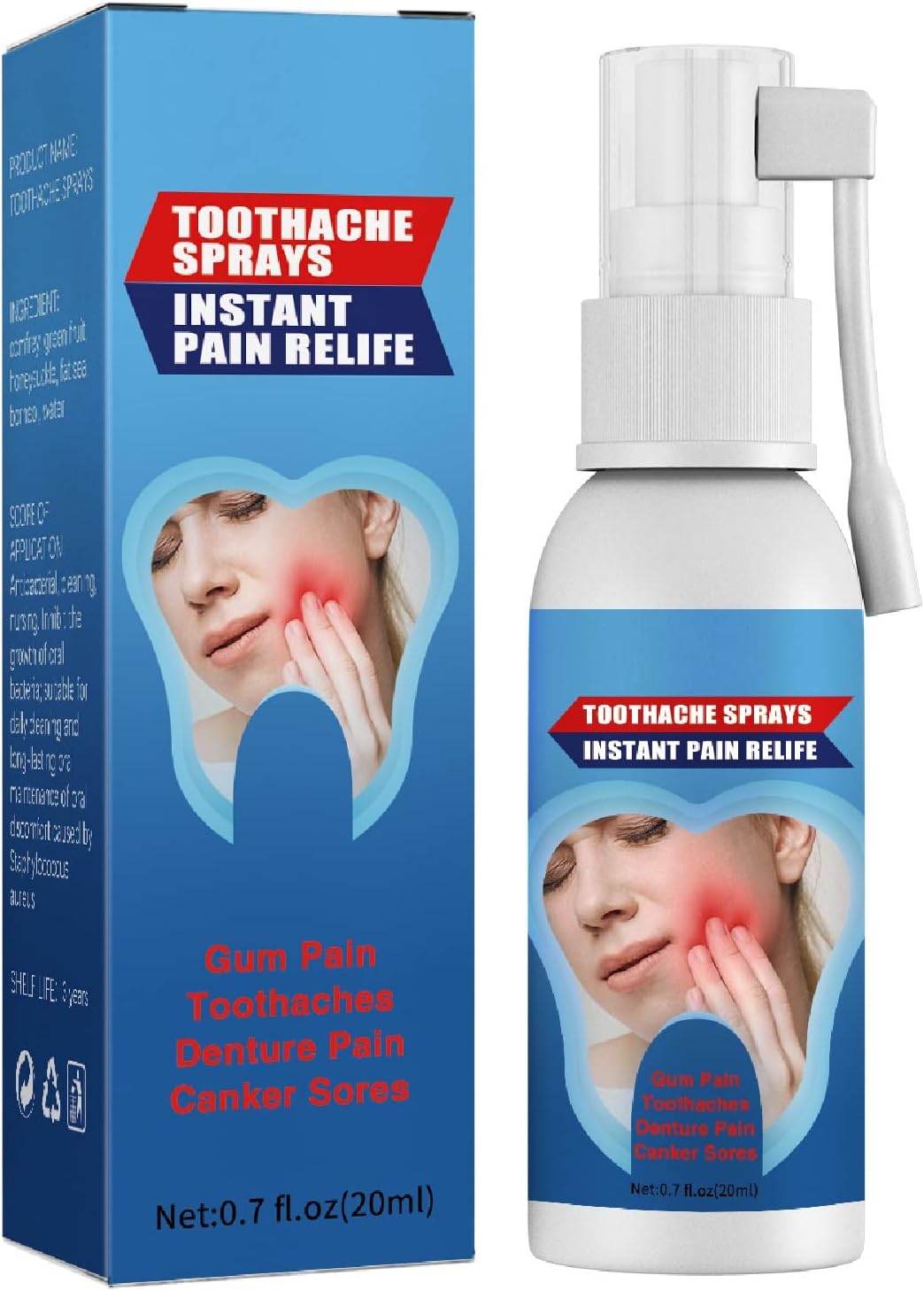 Jeputane Freeze-ache Rapid Relief Dental Spray, Freezing Pain Quick ...