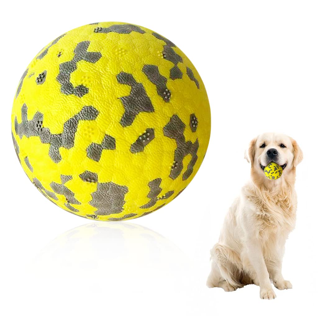 Buy Qpets® 3 inch Dog Ball, Durable Dog Toy Balls Bouncy Dog Toys Molar Chew Ball, Lightweight ...