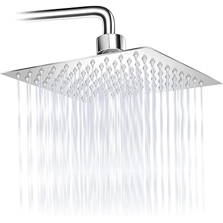 12 Inch Rain Shower Head with 11 Inch Adjustable Extension Arm, Large ...