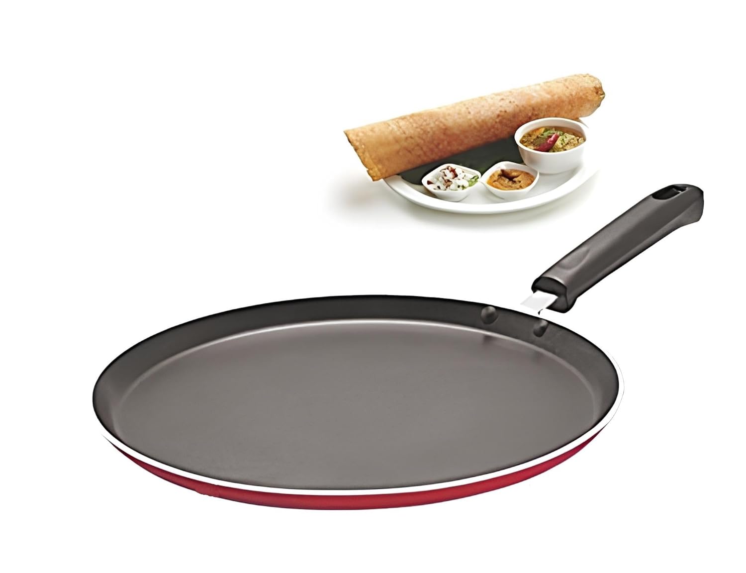 Buy Aluminium Non-Stick Dosa Tawa Nonstick Roti Tawa Cookware Set with ...